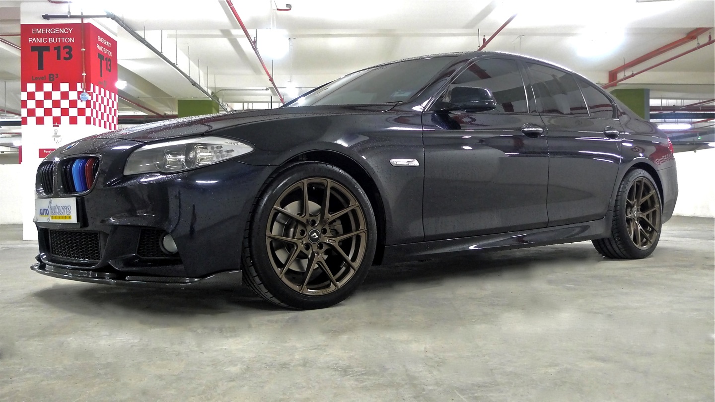 Bronzed Out Alloys: BMW F10 5-Series Equipped With V-FF 101 Wheels ...