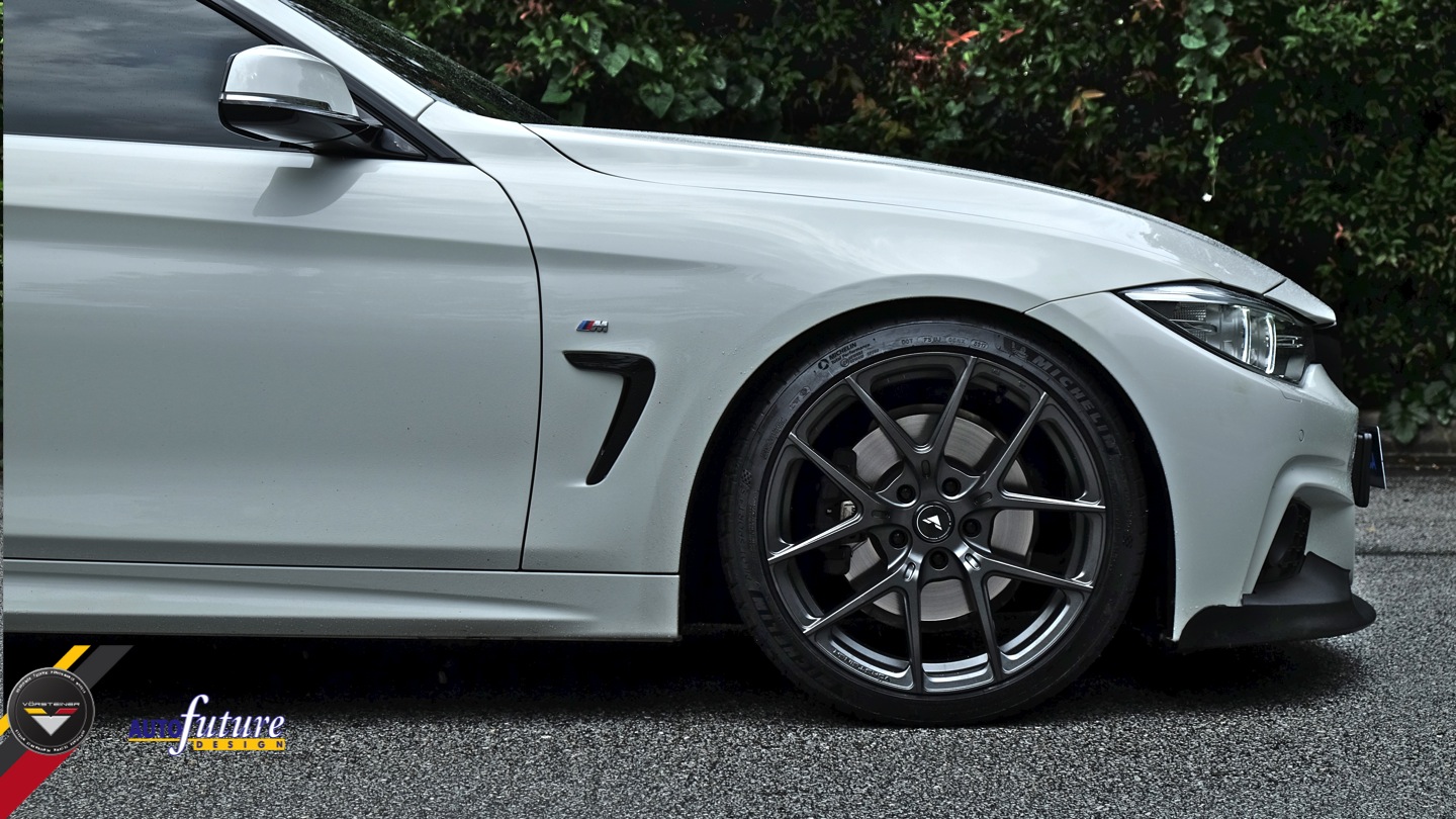 BMW F32 4-Series Equipped With Vorsteiner V-FF 101 Wheels And H&R ...