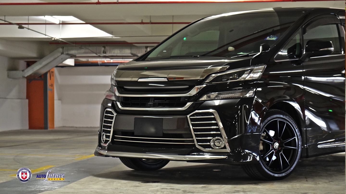 Blacked Out Vellfire with HRE FF04 Wheels | Autofuture Design SDN BHD