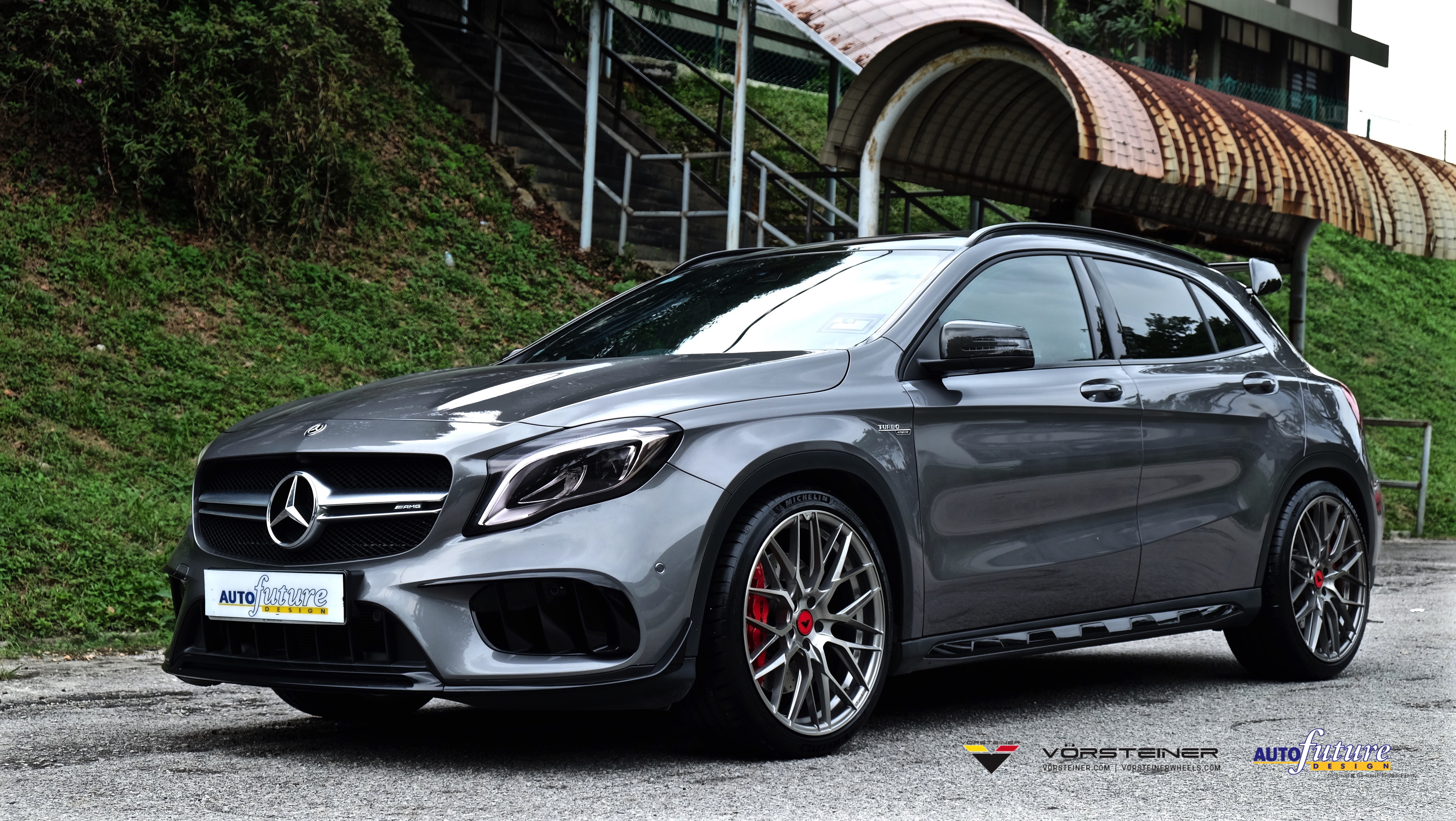 Alloyed up: Mercedes-AMG GLA45 Equipped With Vorsteiner V-FF 107 Wheels ...